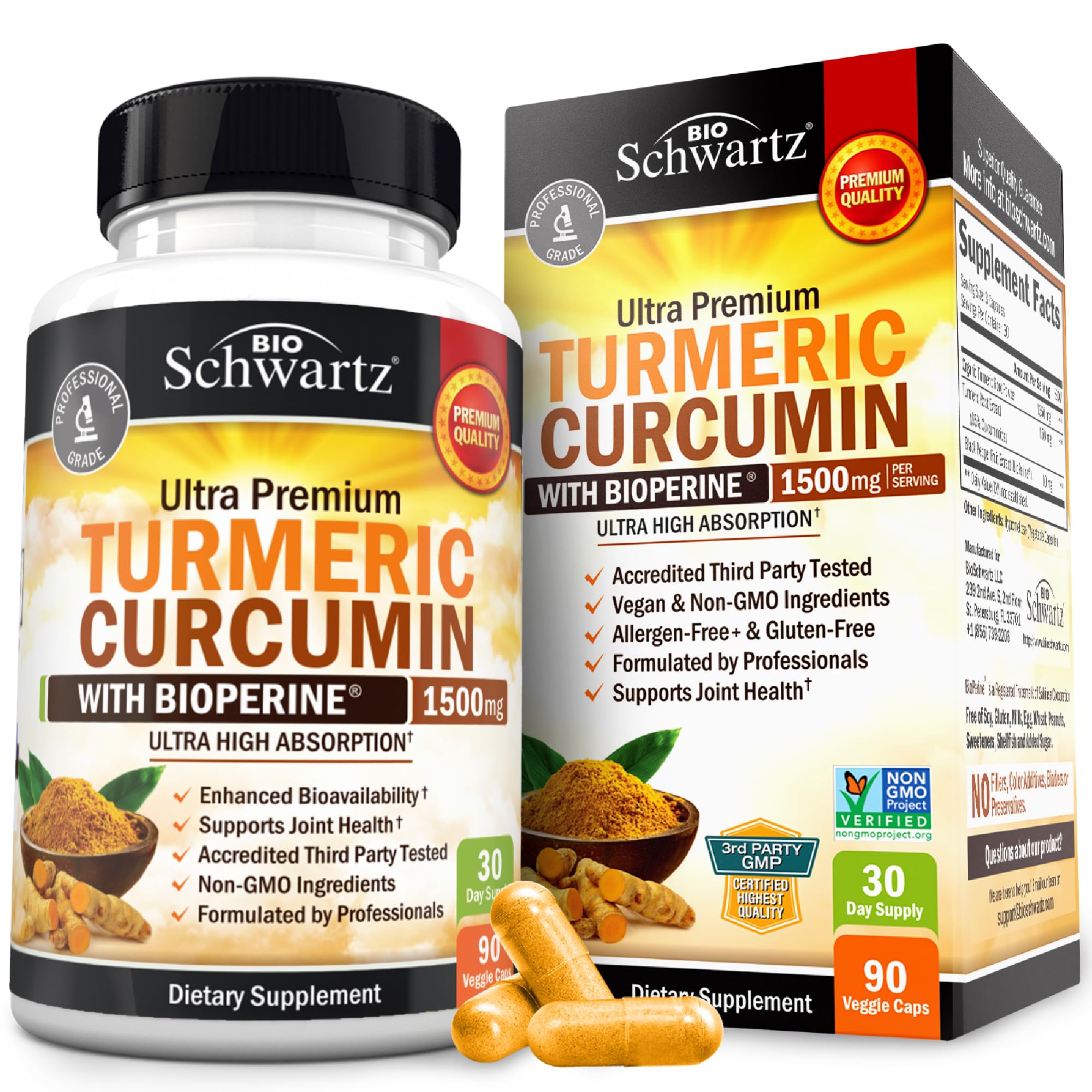 high absorption turmeric curcumin capsules