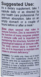 High absorption zinc for wellness