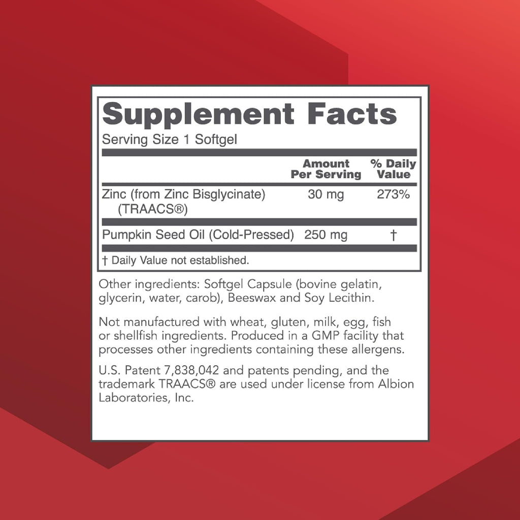 High absorption zinc supplement