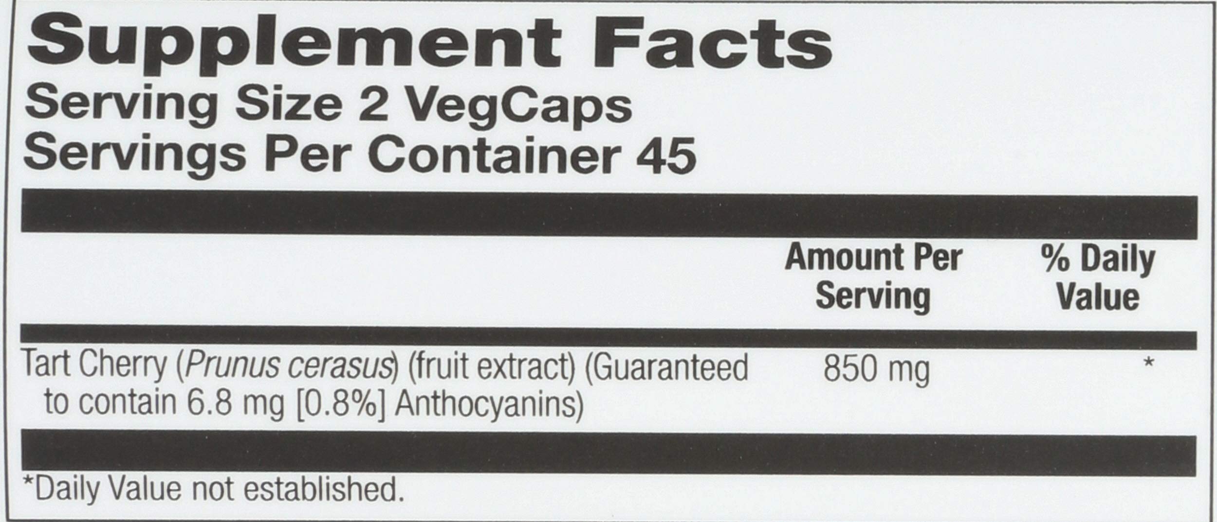 high anthocyanin content Tart Cherry