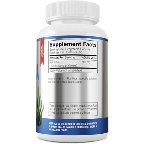 High antioxidant spirulina supplement