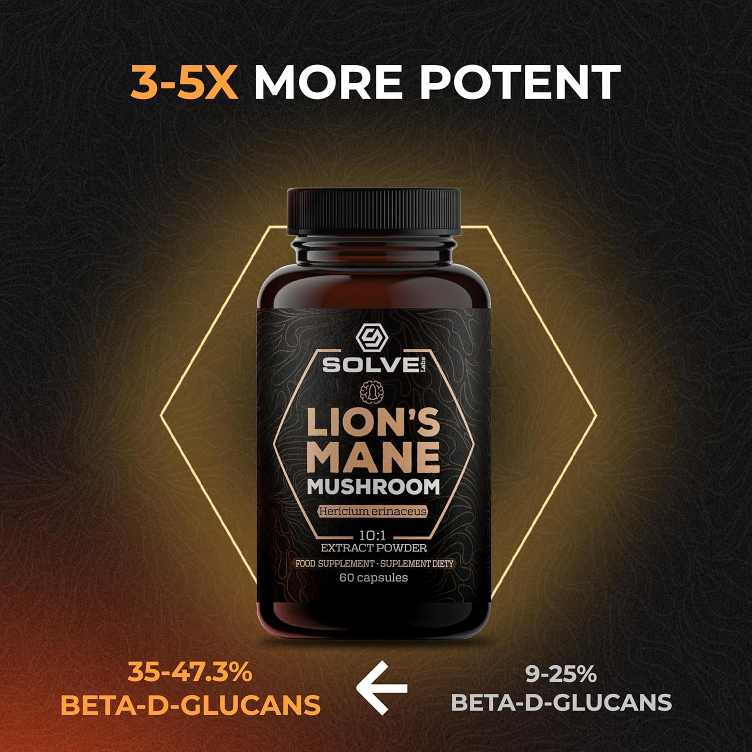 high beta-D-glucans mushroom supplement