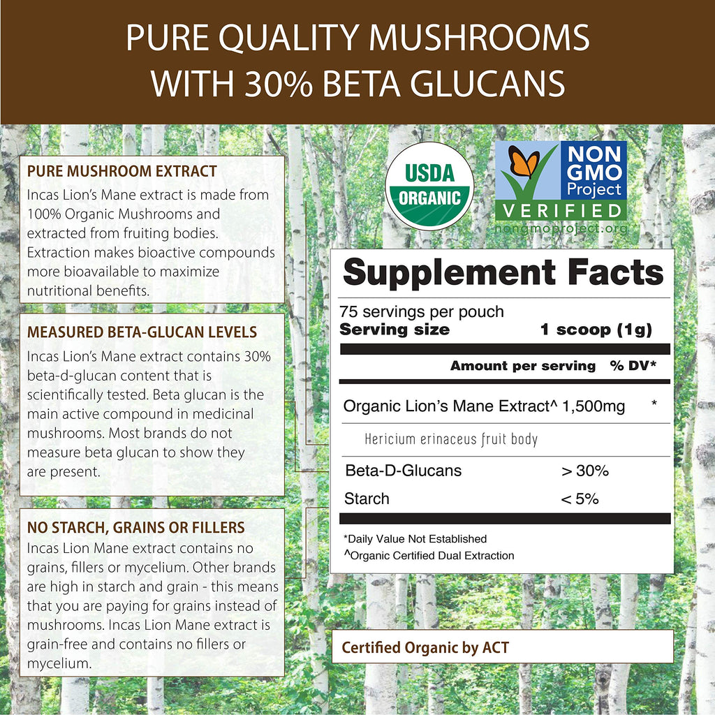 high beta glucan mushroom extract