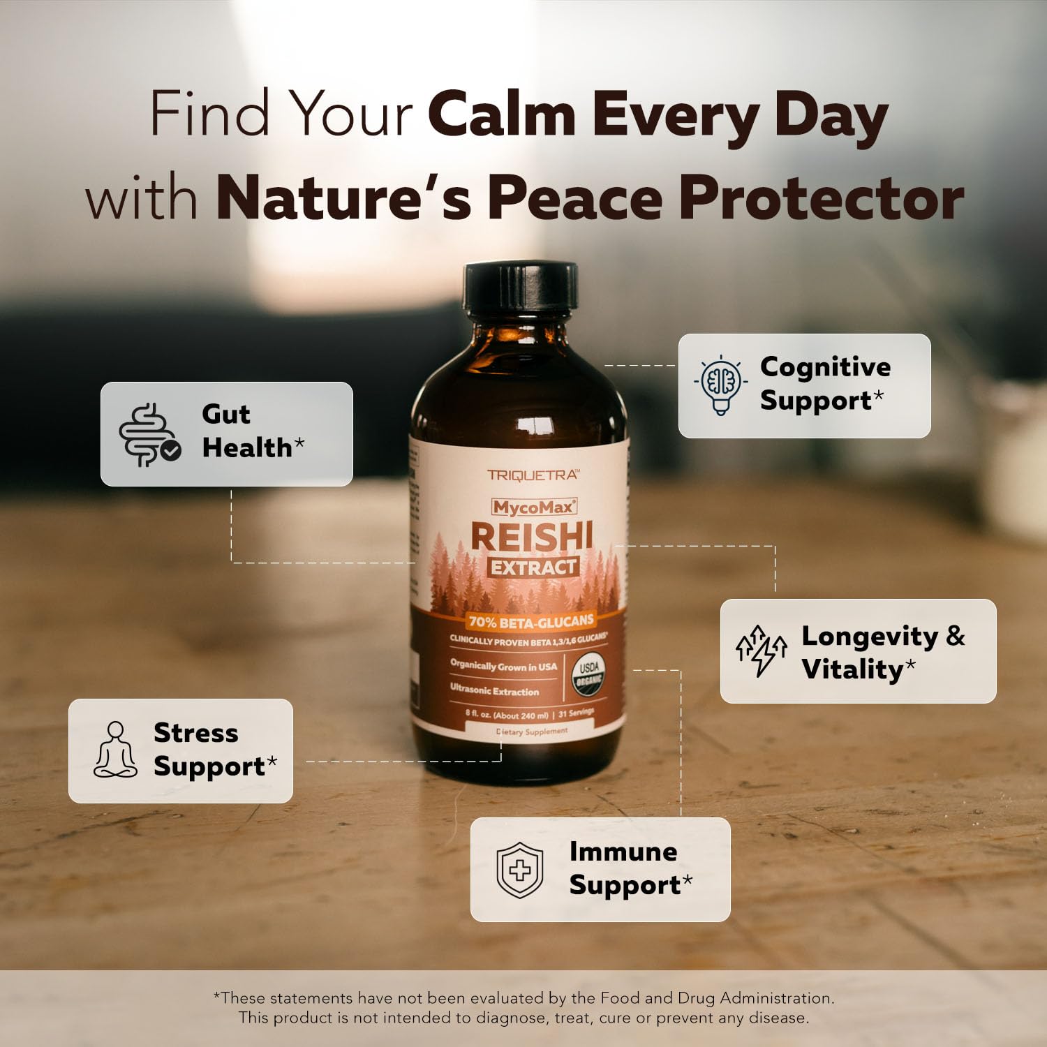 high beta glucans reishi supplement