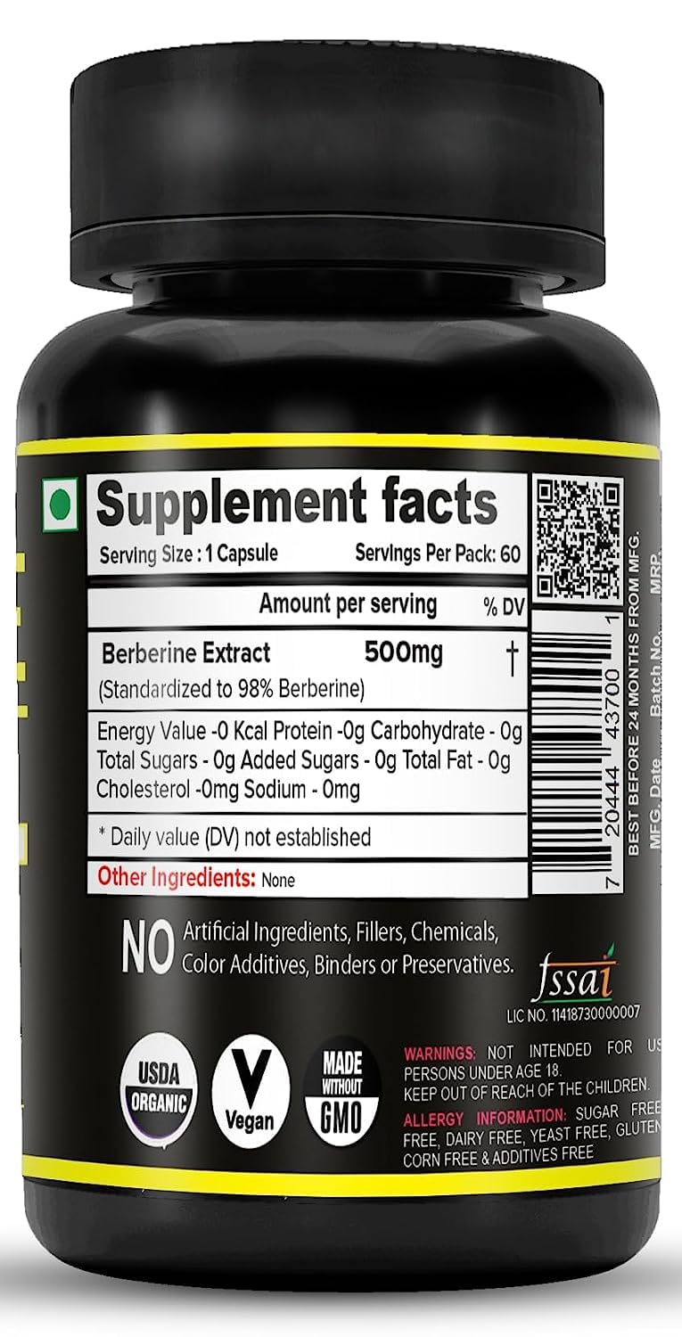 High bioavailability berberine capsules