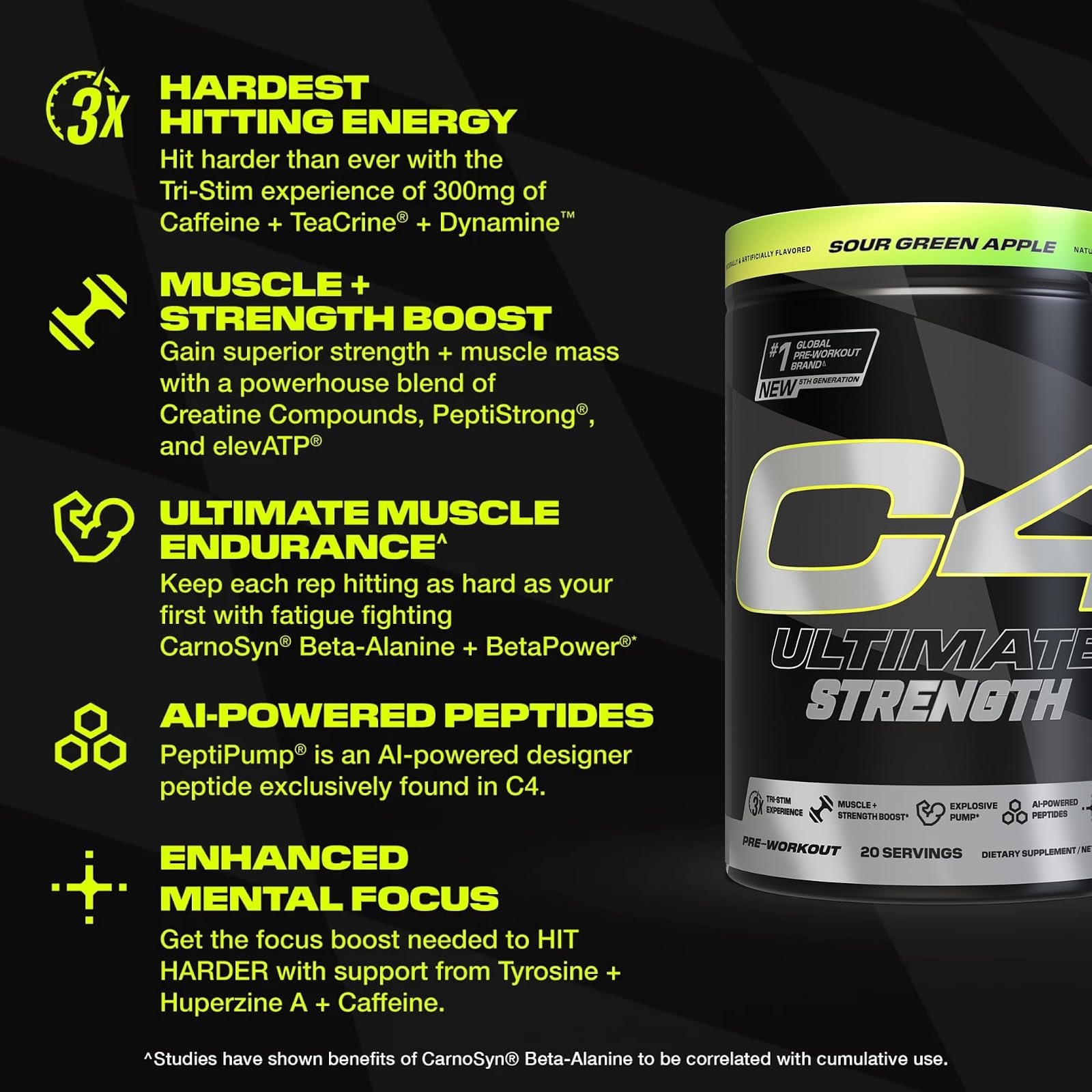 High caffeine pre-workout for endurance