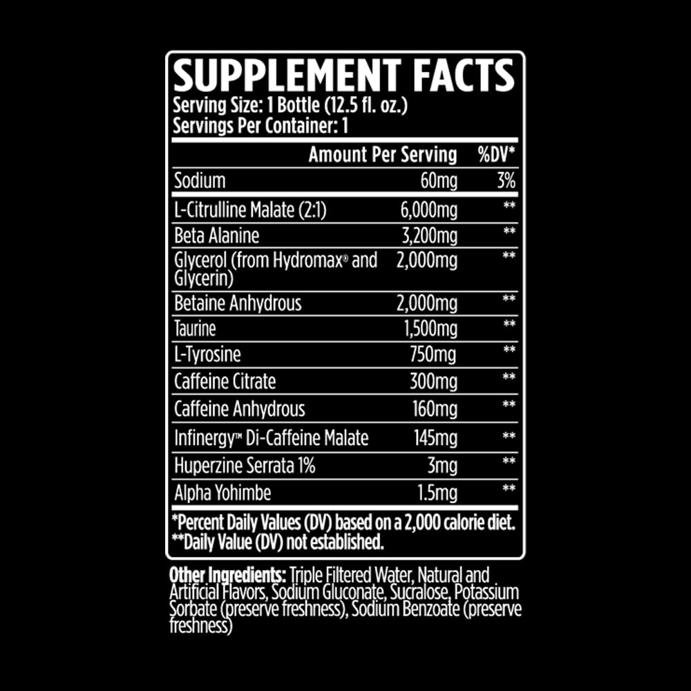 high caffeine pre-workout formula