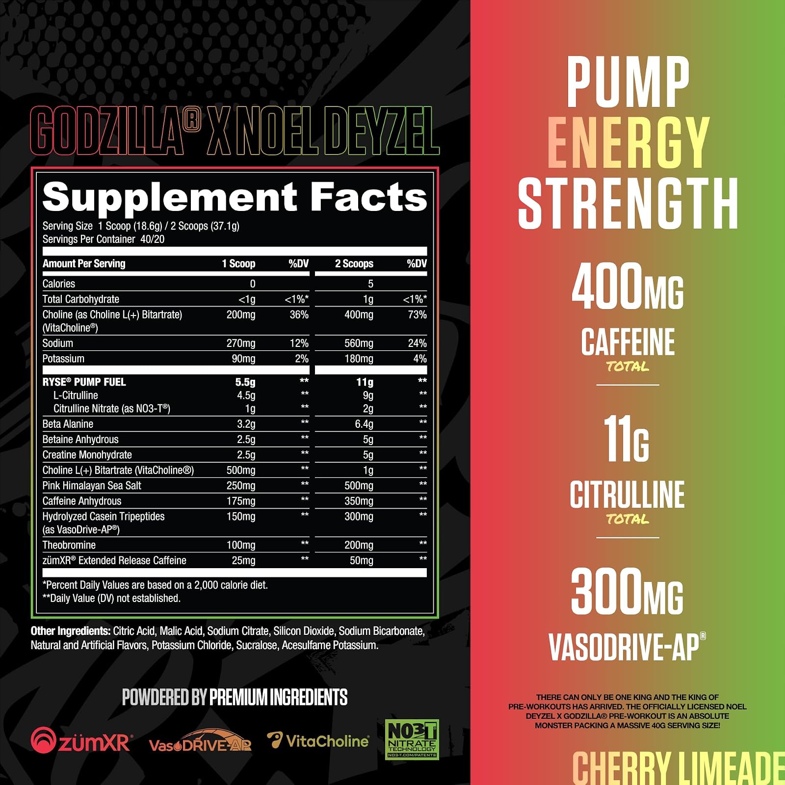 high caffeine pre workout powder RYSE