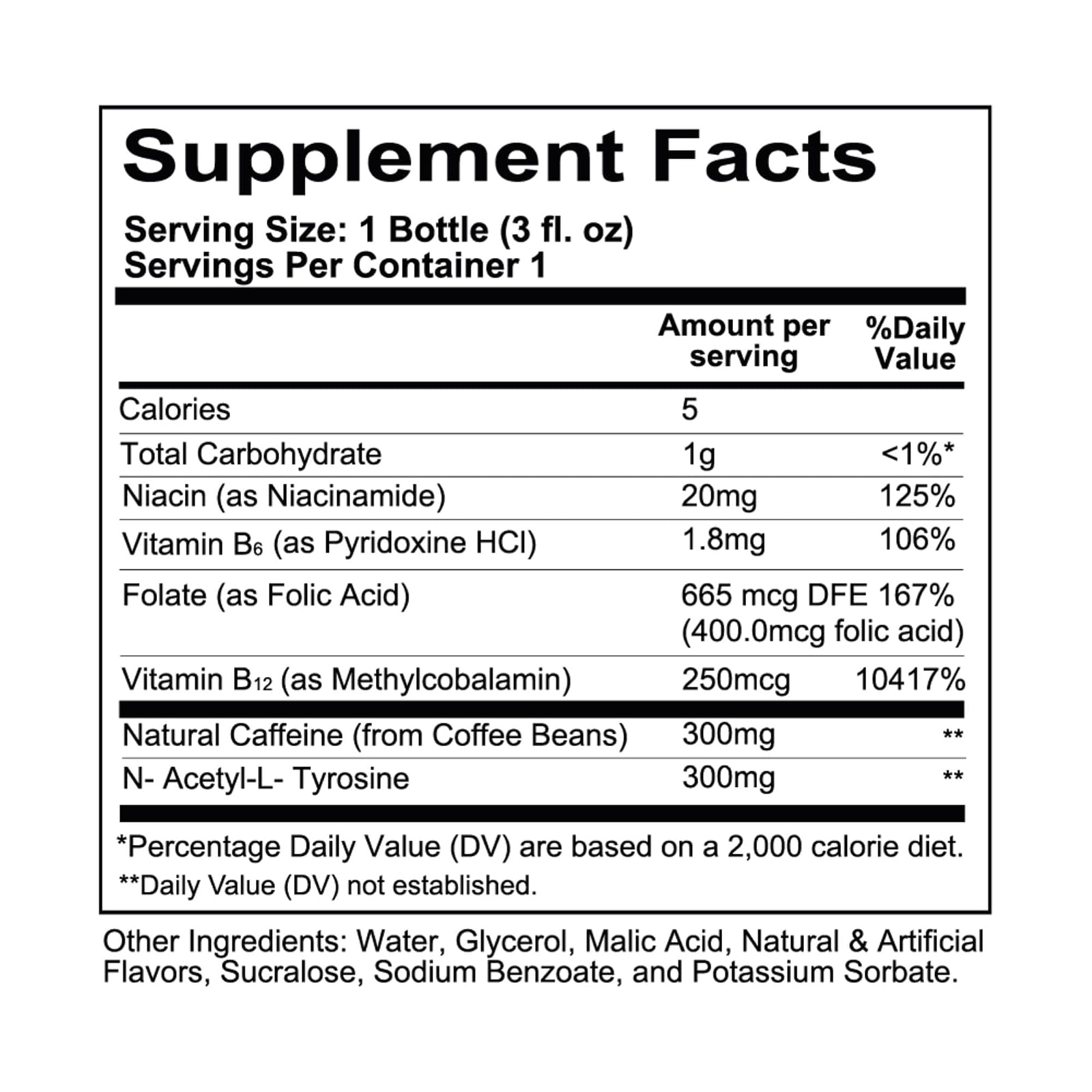 high caffeine pre-workout shots