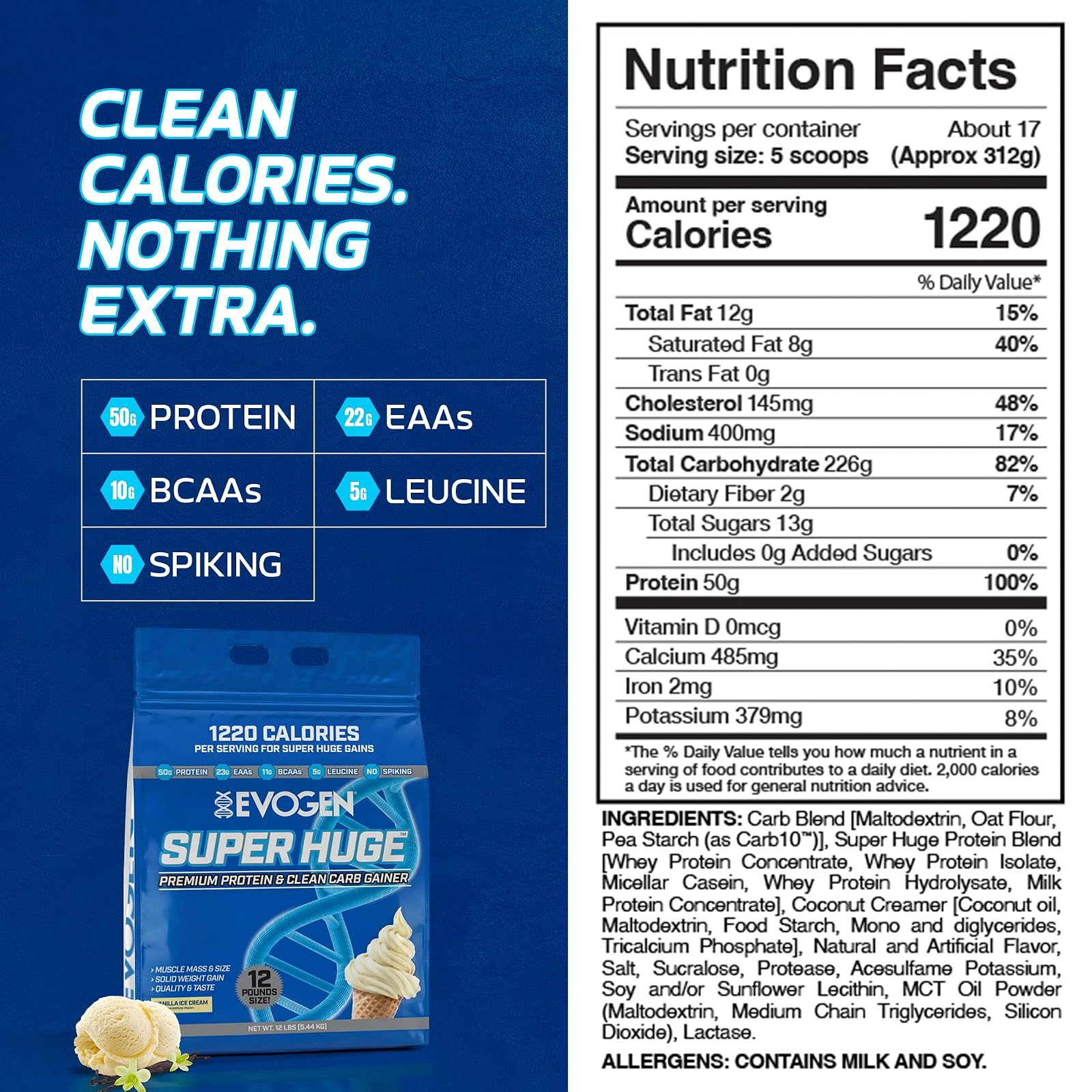 high-calorie protein blend for muscle