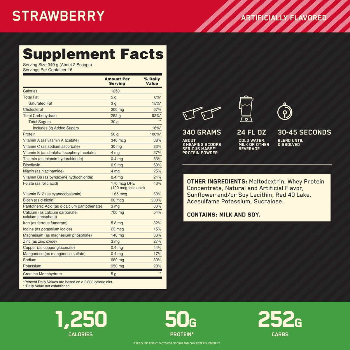 high-calorie weight gain protein powder