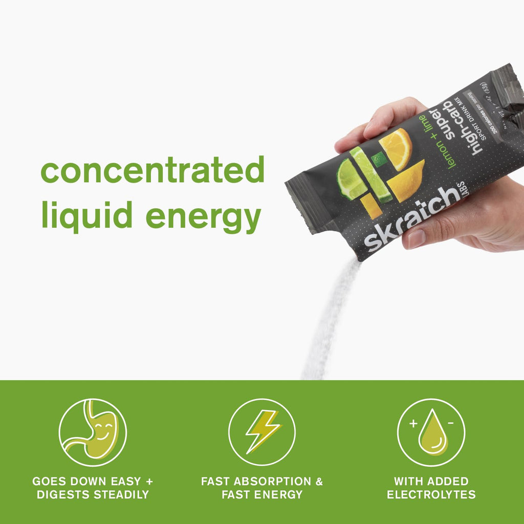 high carb lemon lime electrolyte drink