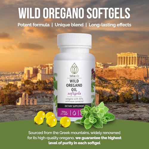 High carvacrol oregano oil softgels