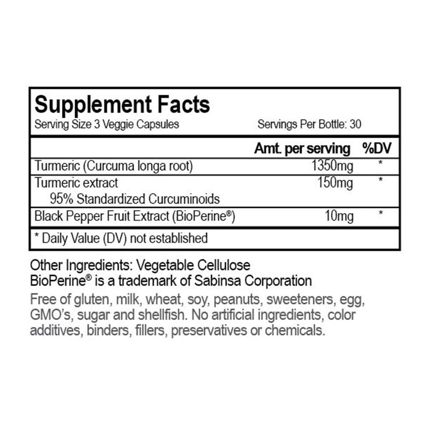 high curcuminoid turmeric capsules