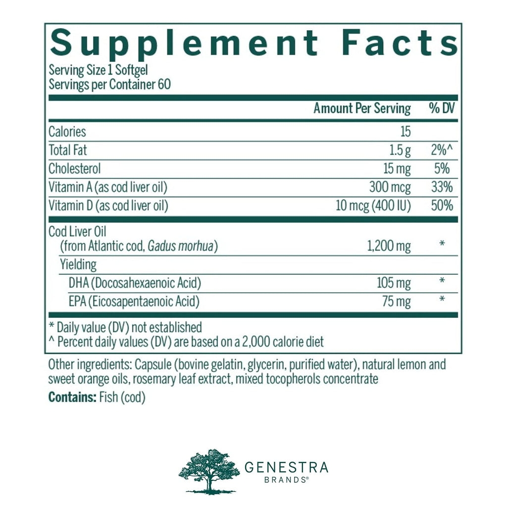 high DHA EPA cod liver oil