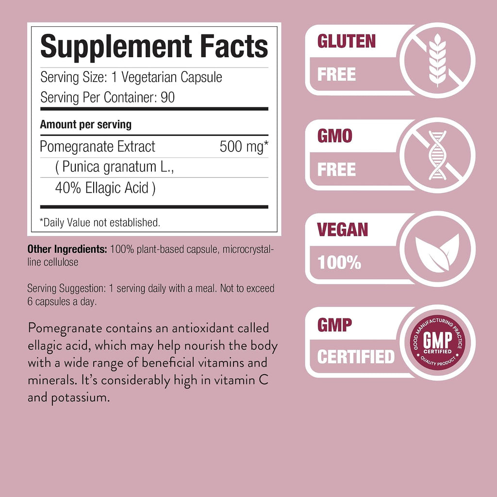 high ellagic acid pomegranate supplement