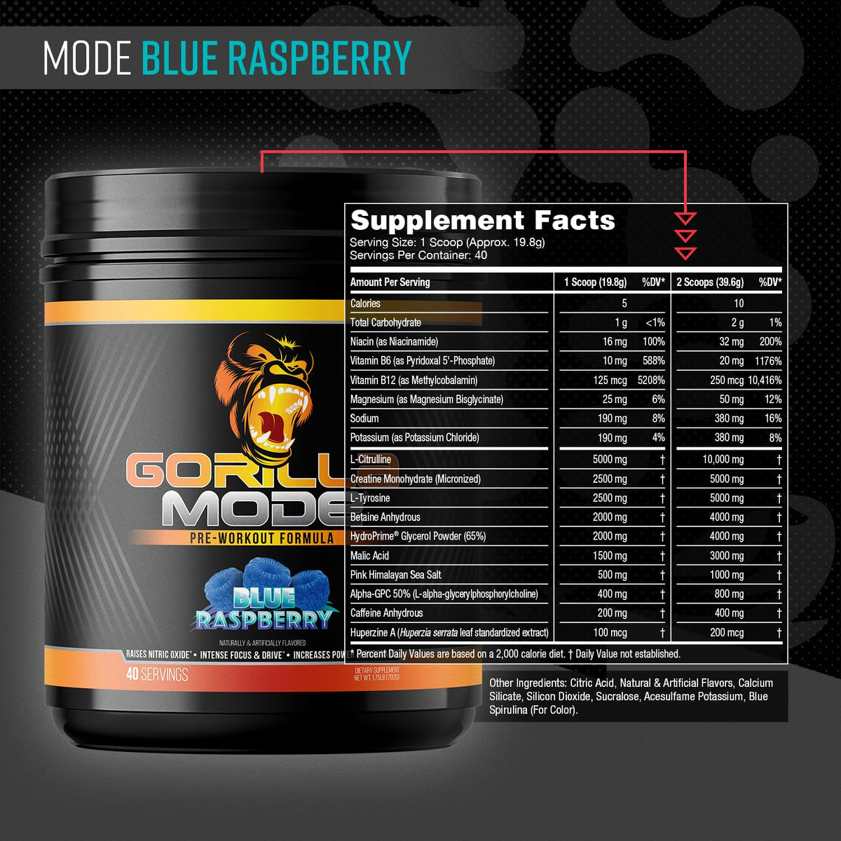 high energy pre-workout supplement