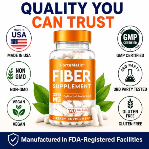 High-fiber capsules for daily wellness