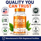 High-fiber capsules for daily wellness
