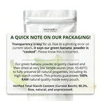 high fiber dietary supplement green banana