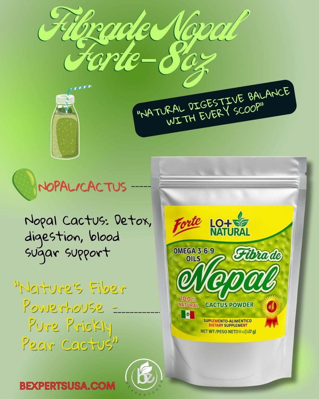 High fiber digestive support supplement