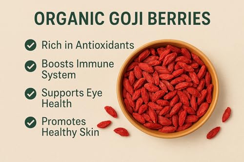 High fiber goji berries for healthy snacking