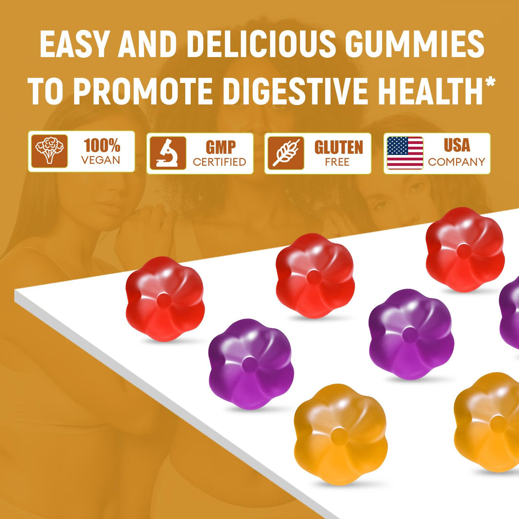 High-fiber gummies with psyllium husk