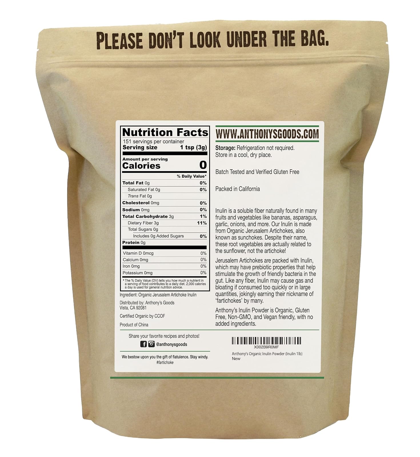 high-fiber inulin powder for digestion