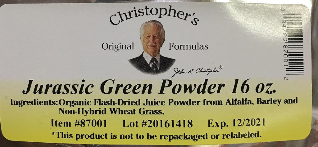 High-fiber Jurassic Green Powder supplement