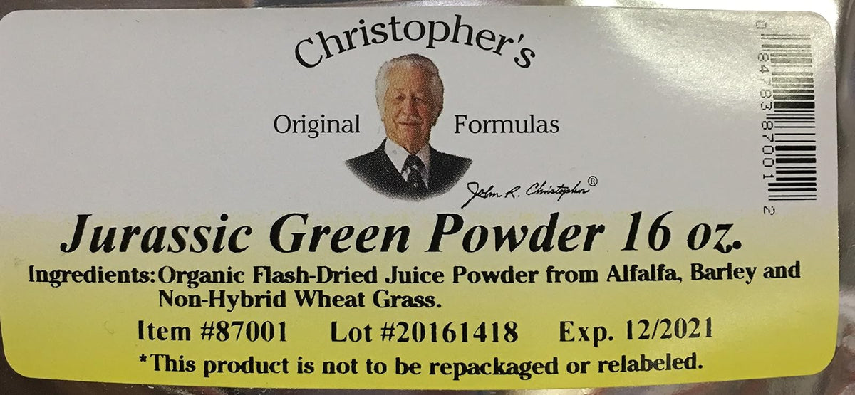 High-fiber Jurassic Green Powder supplement