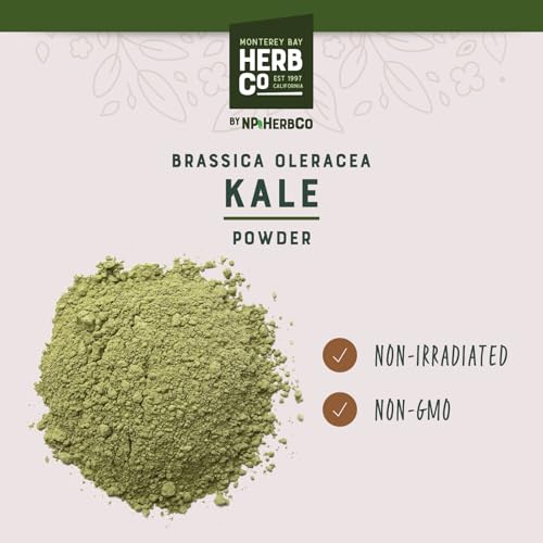 High-fiber kale powder for cooking