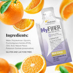 High-fiber liquid supplement pack