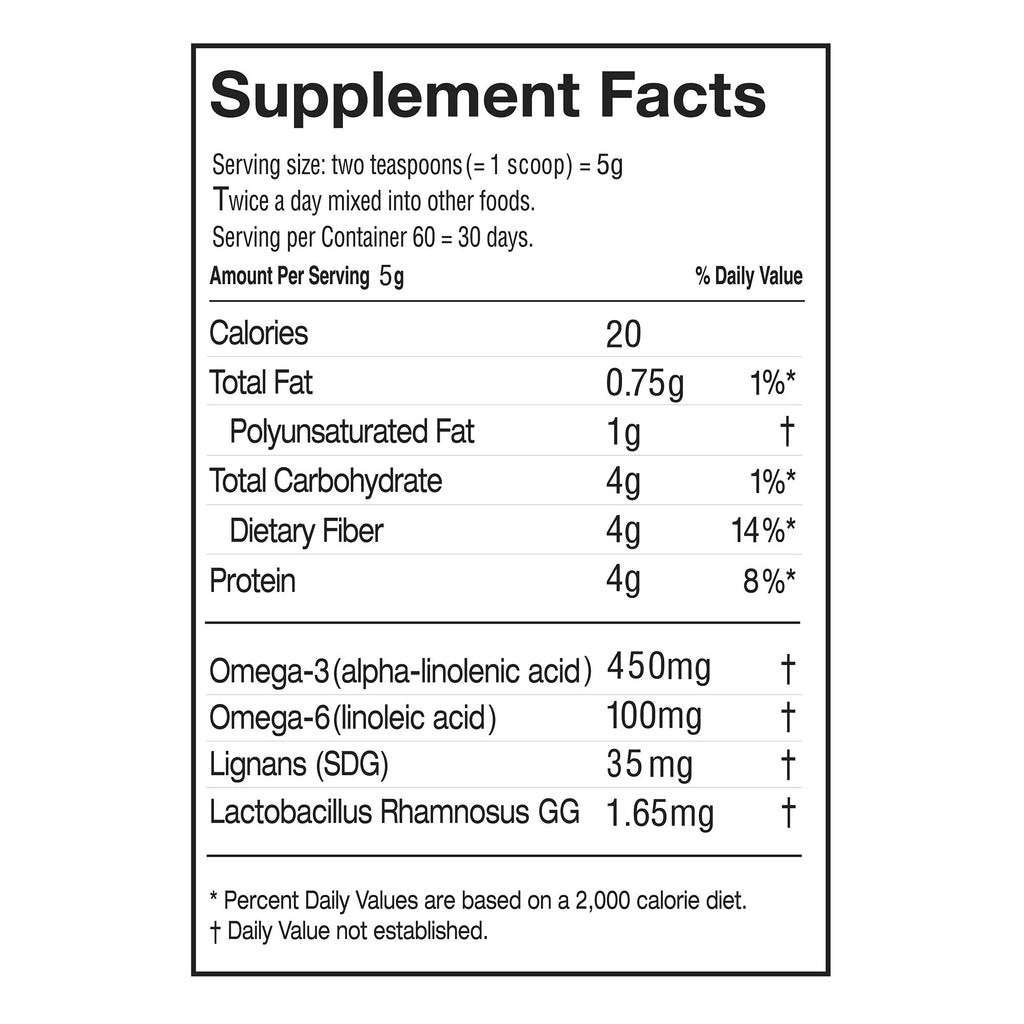 high-fiber organic flaxseed for energy