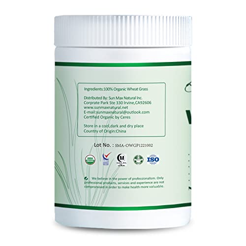 high fiber organic wheat grass