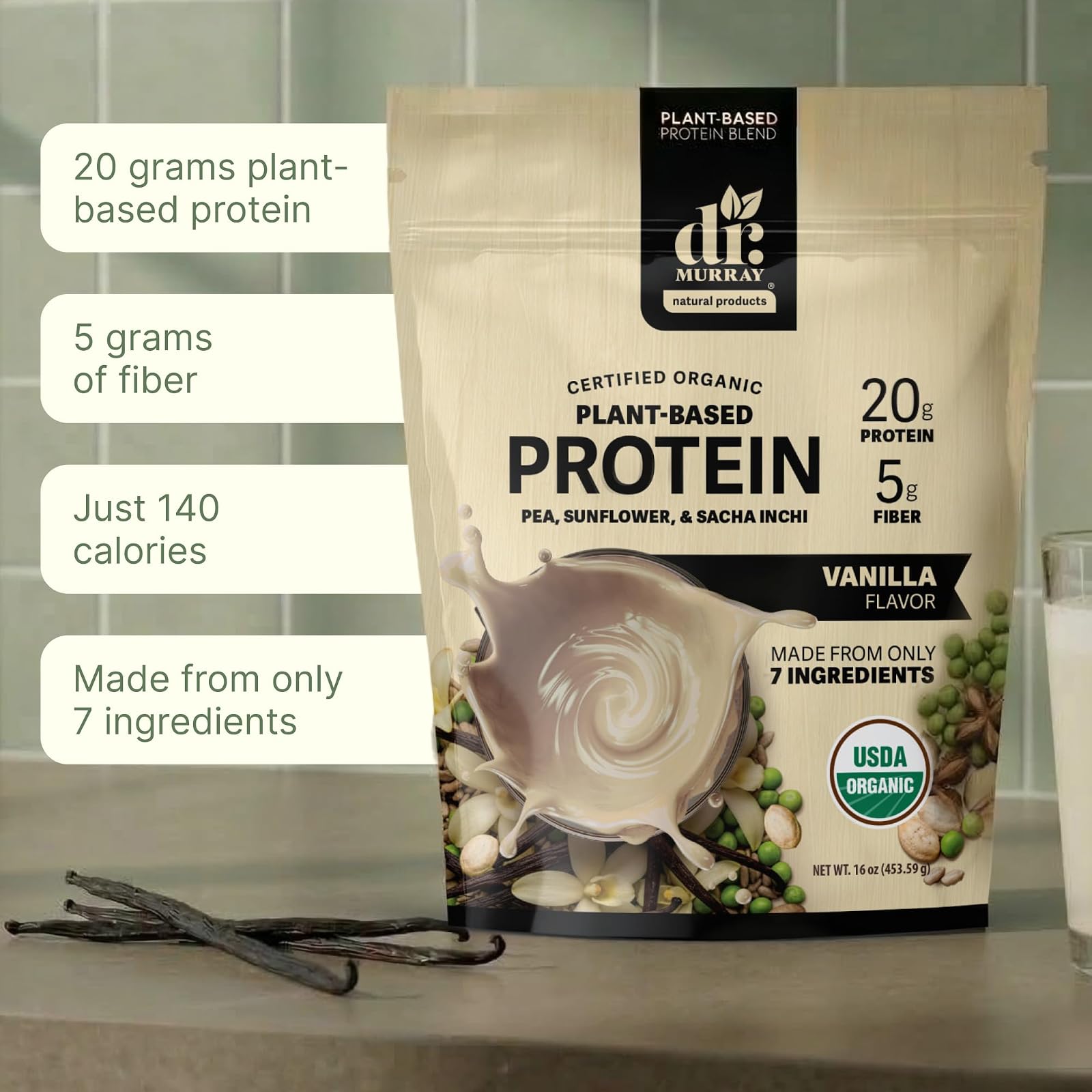 high fiber plant protein powder
