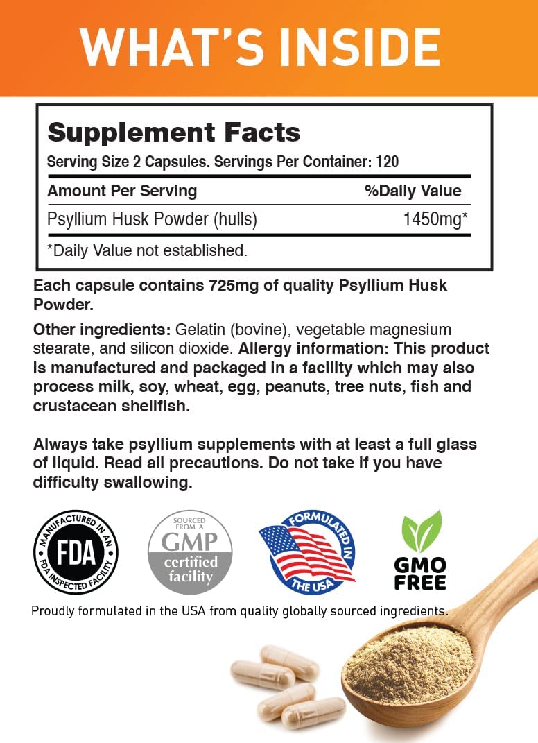 high-fiber psyllium capsules for wellness