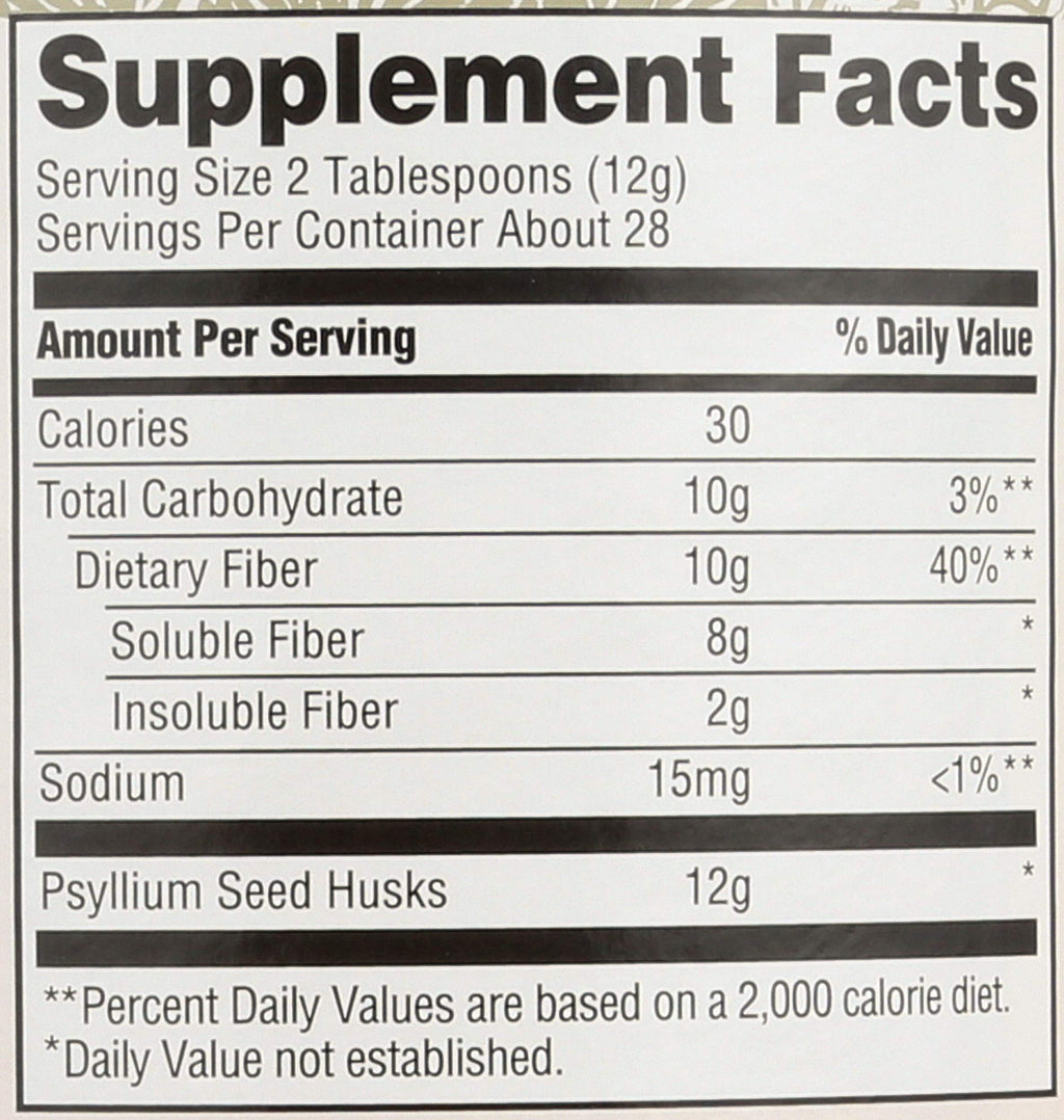 high-fiber psyllium husk flakes
