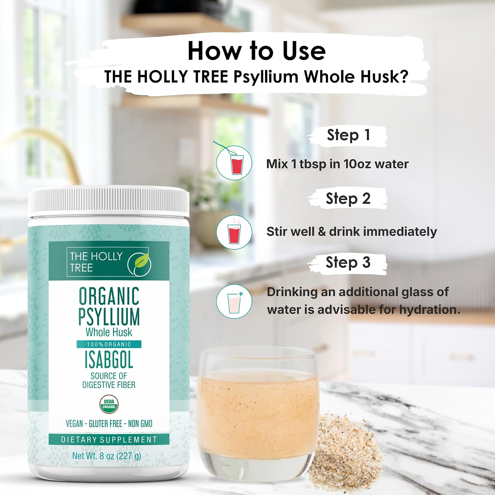 high-fiber psyllium husk for regularity