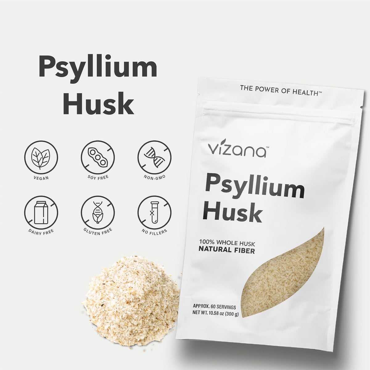 high-fiber psyllium husk powder