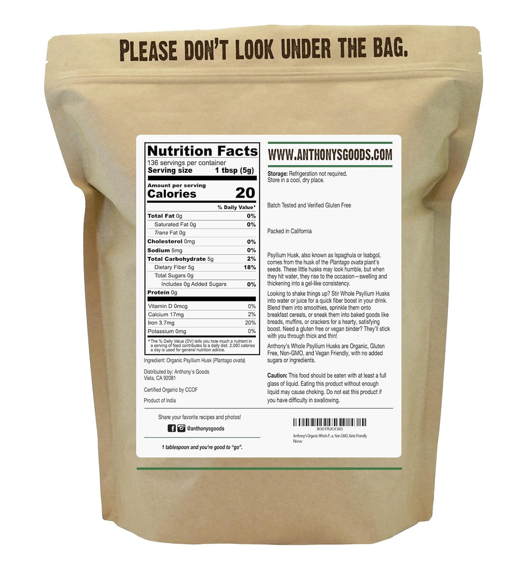 high-fiber psyllium husks 1.5 lb