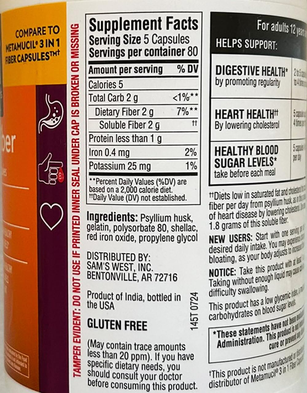 high-fibre capsules for digestion