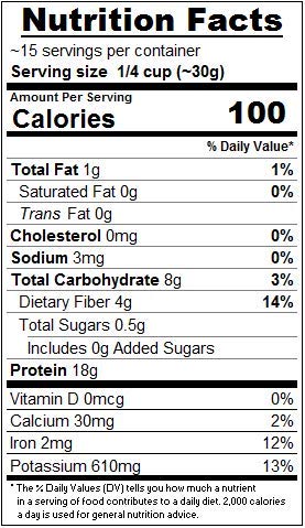 high-fibre faba bean protein supplement