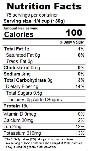 high-fibre faba bean protein supplement