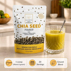 high-fibre organic chia seed powder