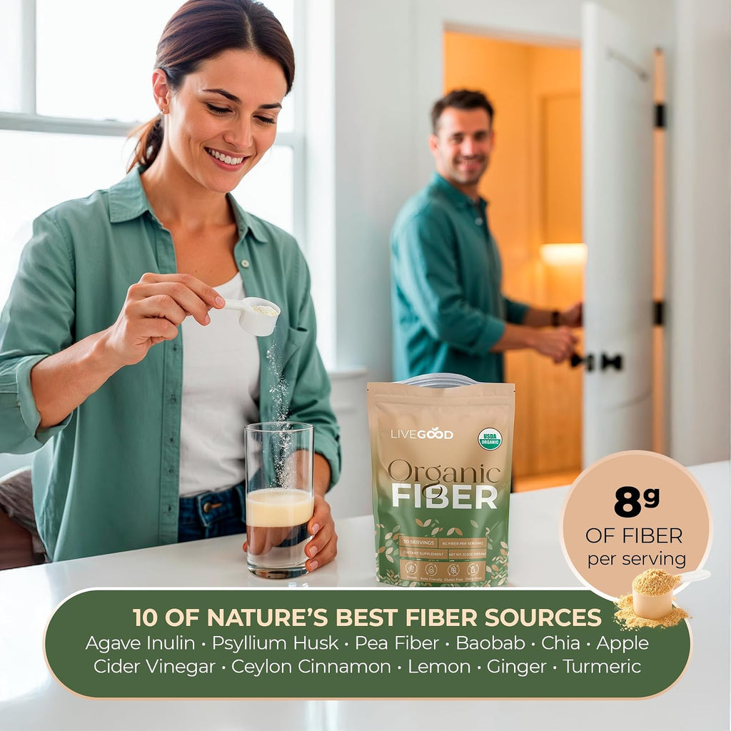 high-fibre organic powder for wellness