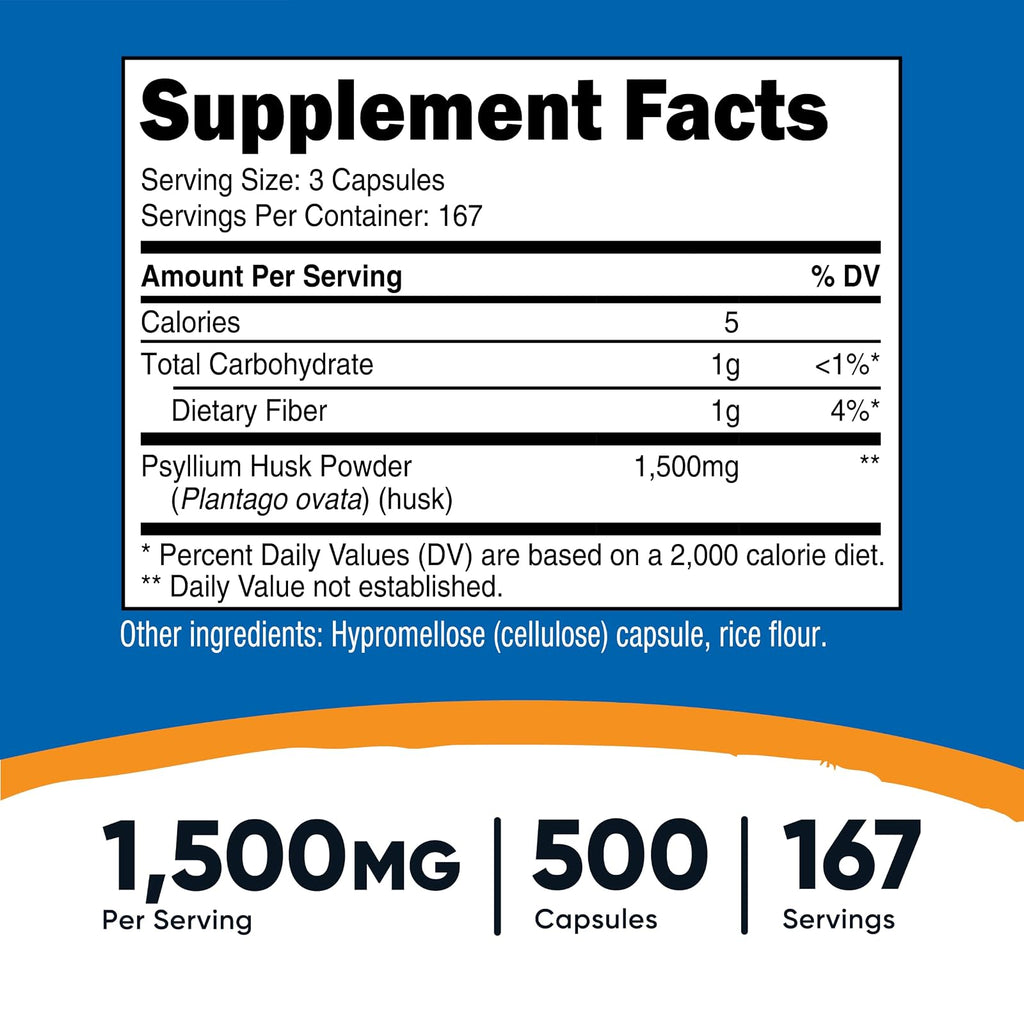 high fibre psyllium husk capsules