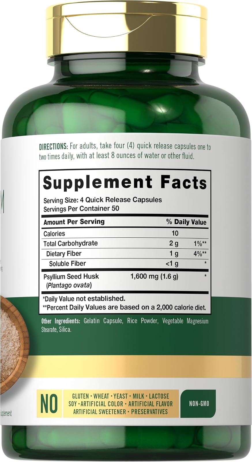 high fibre psyllium husk capsules