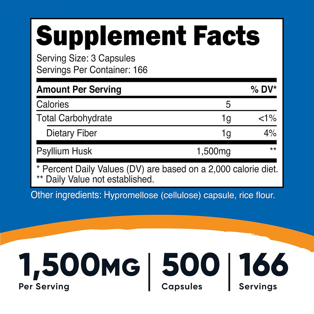 high fibre psyllium husk capsules