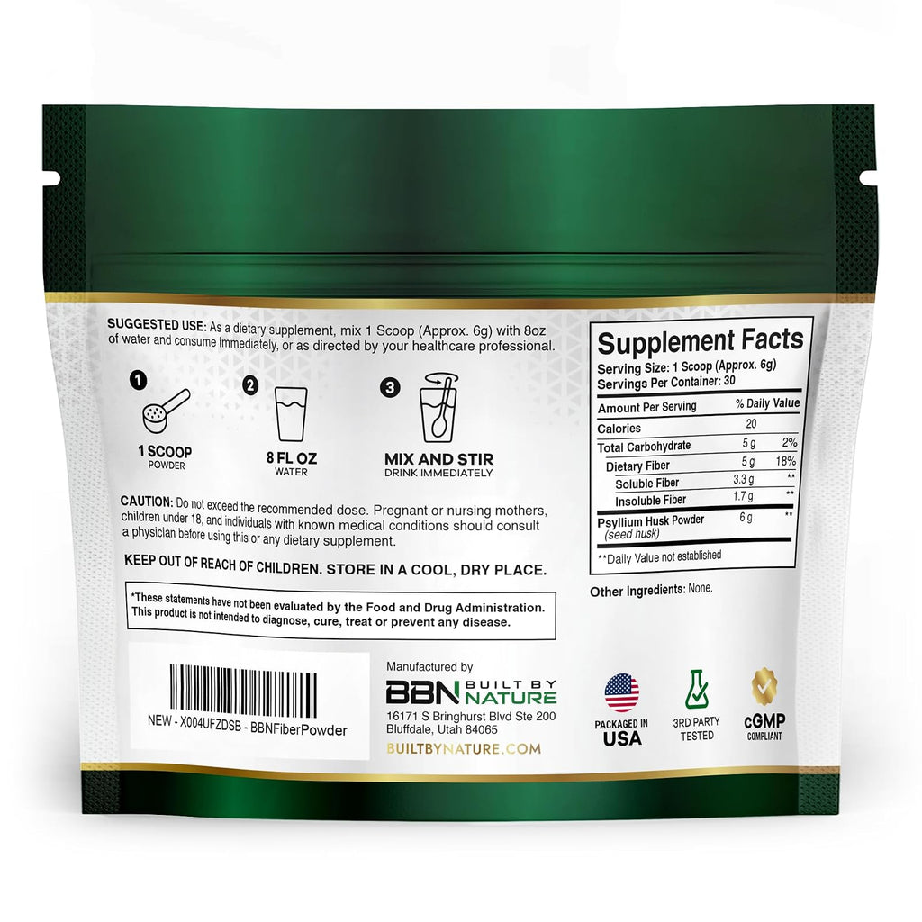 high-fibre psyllium husk powder