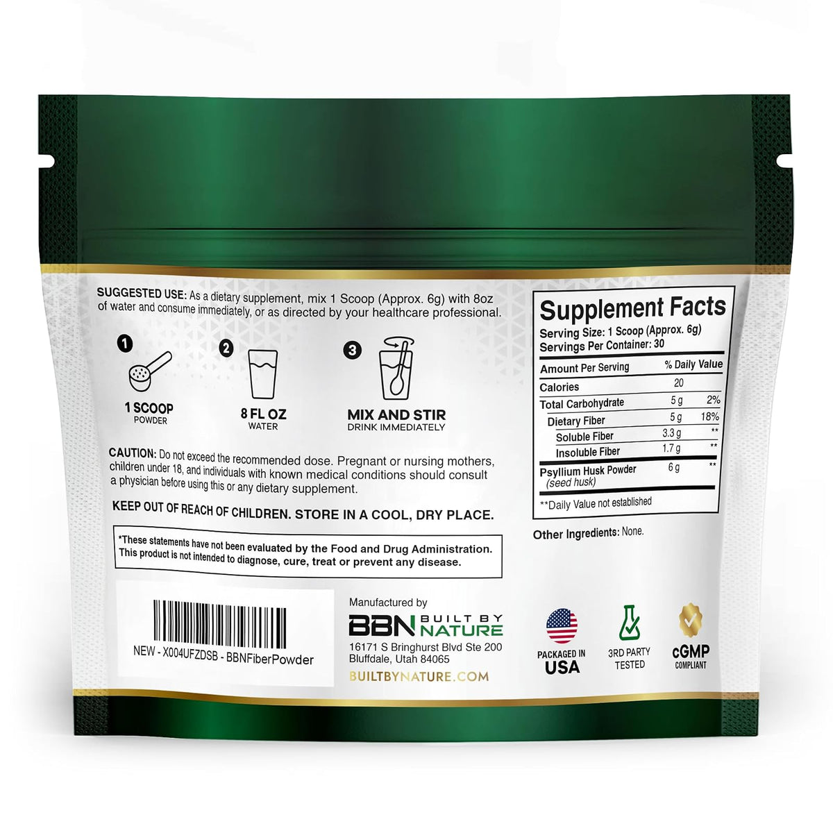 high-fibre psyllium husk powder